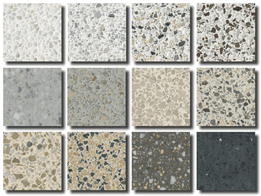 Terrazzo samples: explore custom flooring options by Terrazzo Art