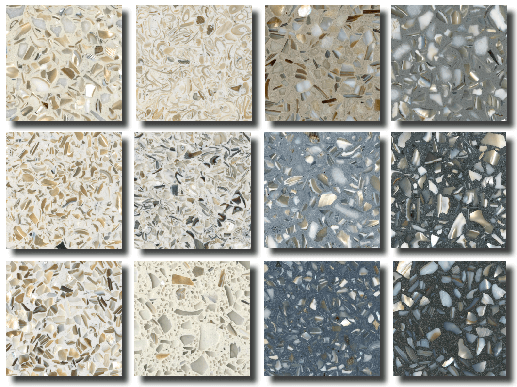 Terrazzo samples: explore custom flooring options by Terrazzo Art